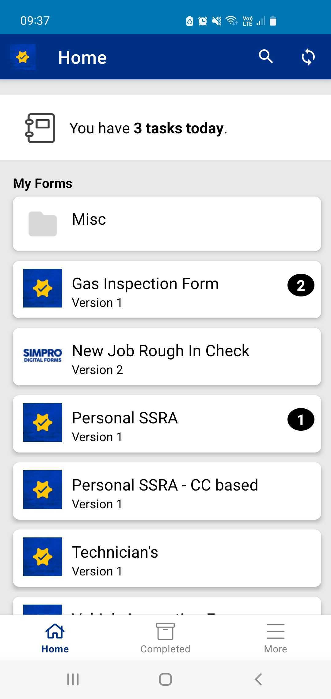 Simpro Digital Forms Mobile App | Simpro