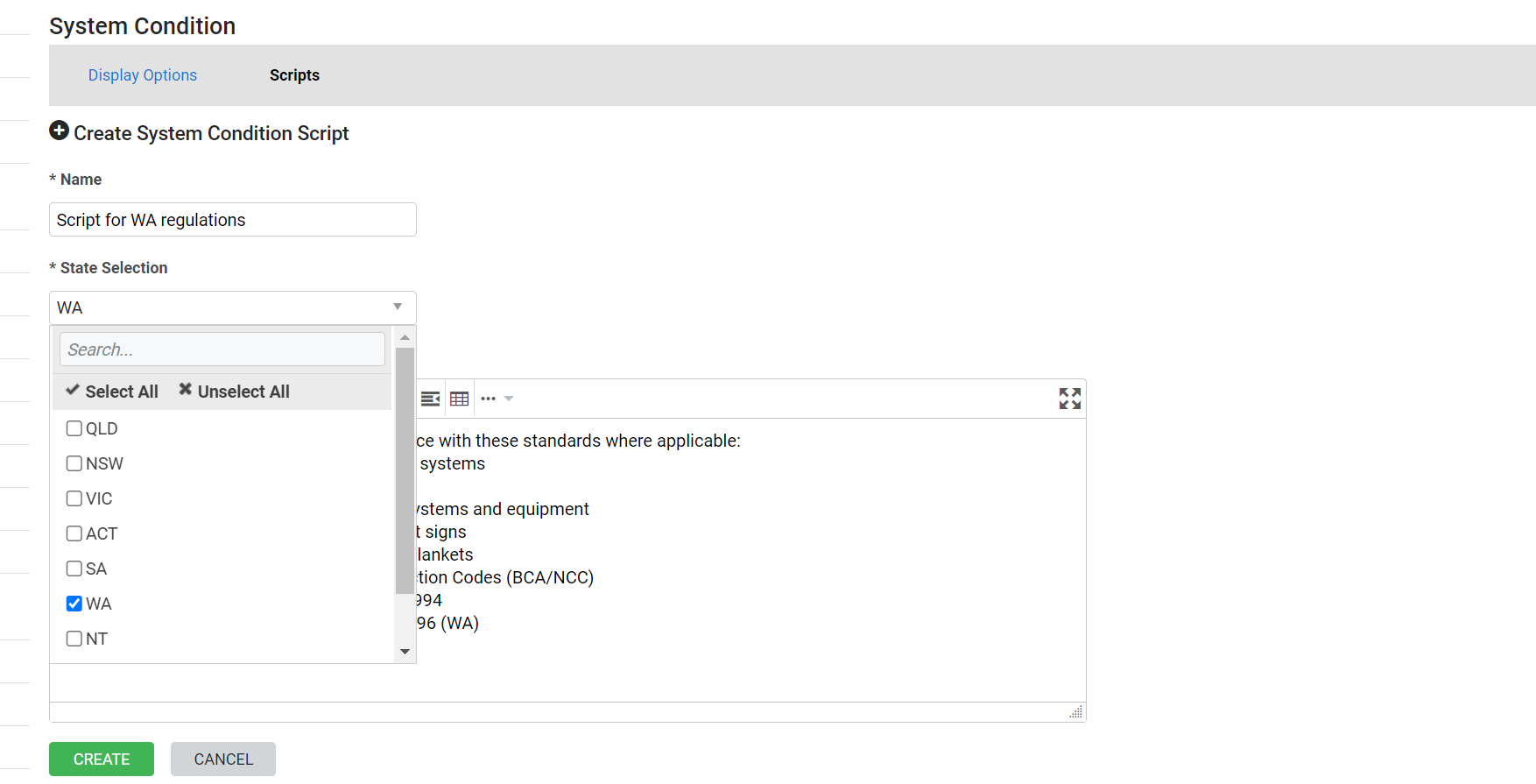System Condition Report Form | Simpro