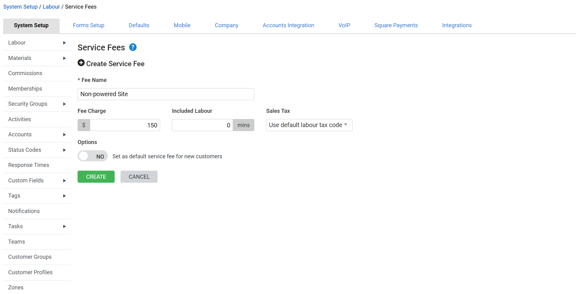 How to Set Up Service Fees | Simpro